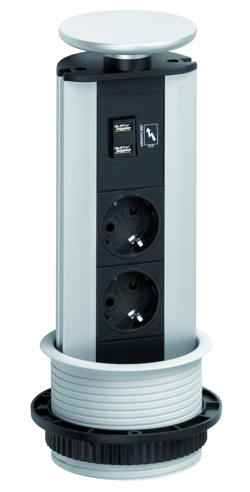 EVOline-Port-2x-stikk-2x-1A-USB-lader - EVOline Norge
